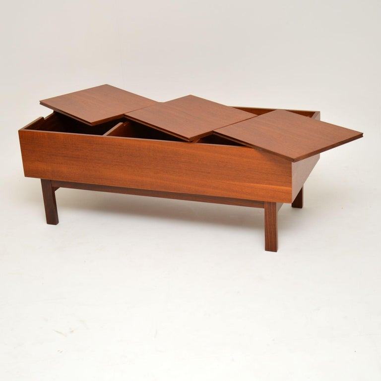 1960s Teak Vintage Coffee Table / Storage Box at 1stDibs