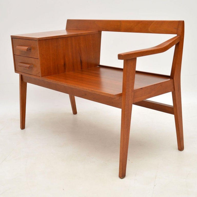 1960’s Teak Vintage Telephone Bench / Side Table at 1stDibs | teak ...