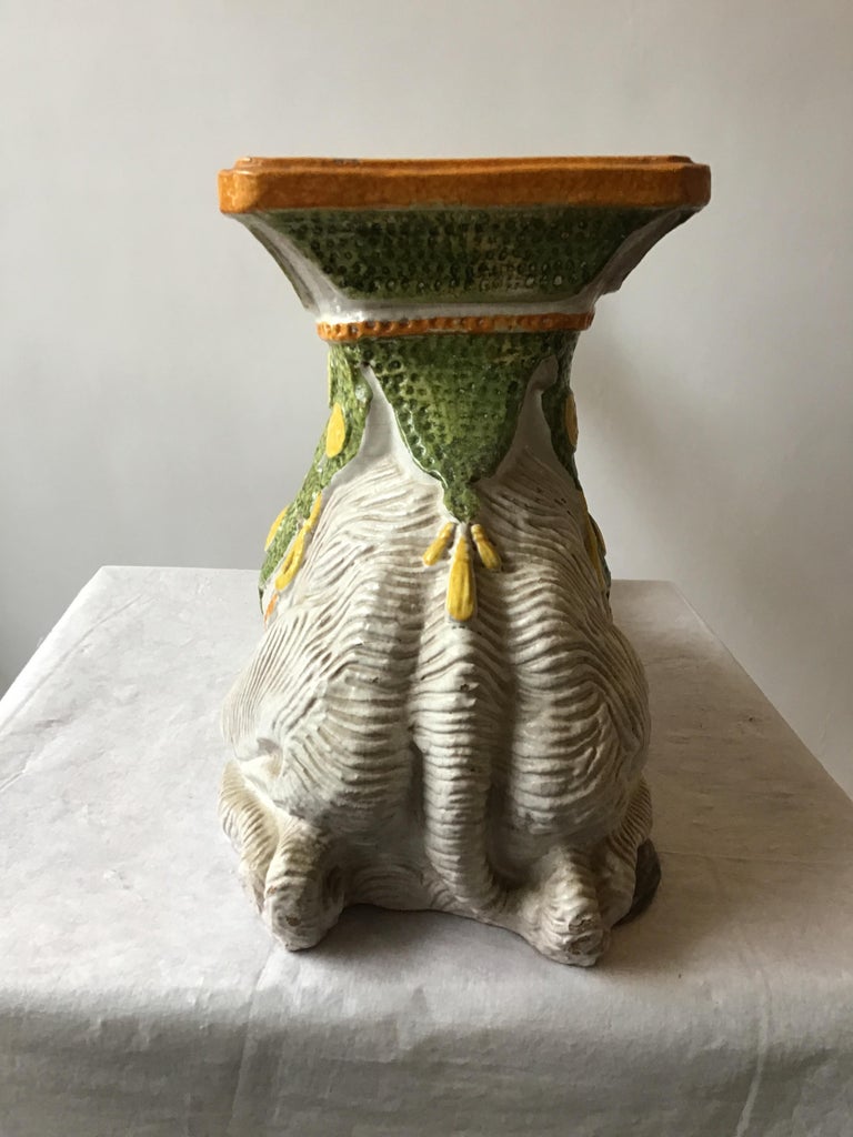 1960s Terracotta Camel Side Table/Garden Seat at 1stDibs