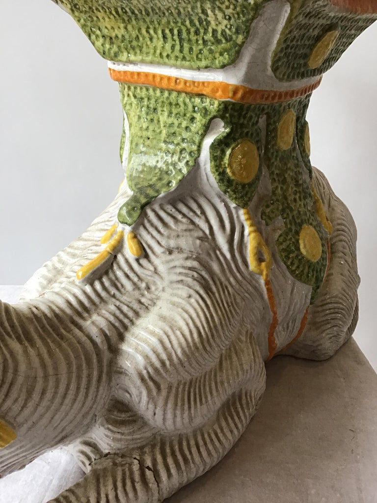 1960s Terracotta Camel Side Table/Garden Seat at 1stDibs