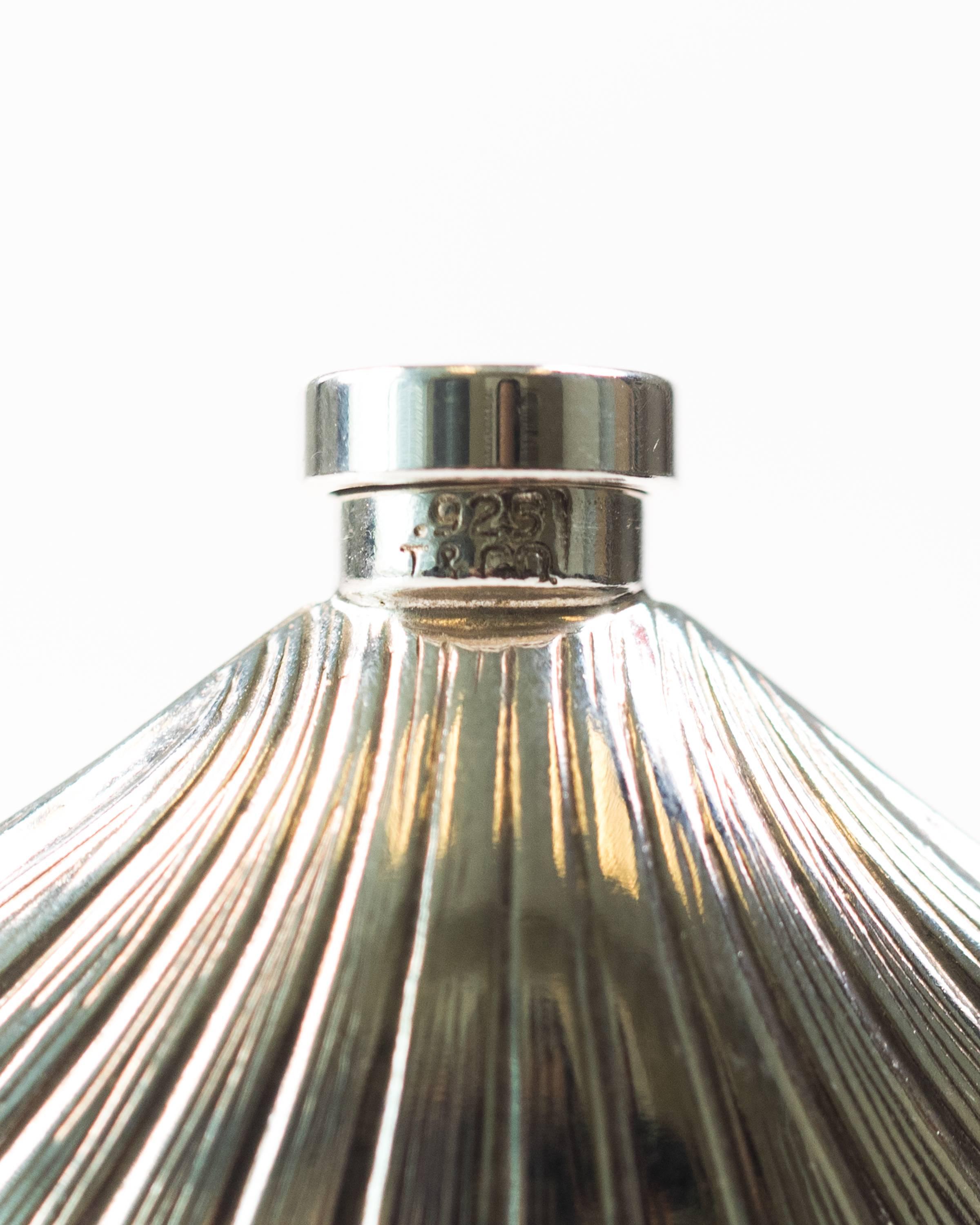 1960s Tiffany and Co. Sterling Silver Scallop Sea Shell Perfume Bottle ...