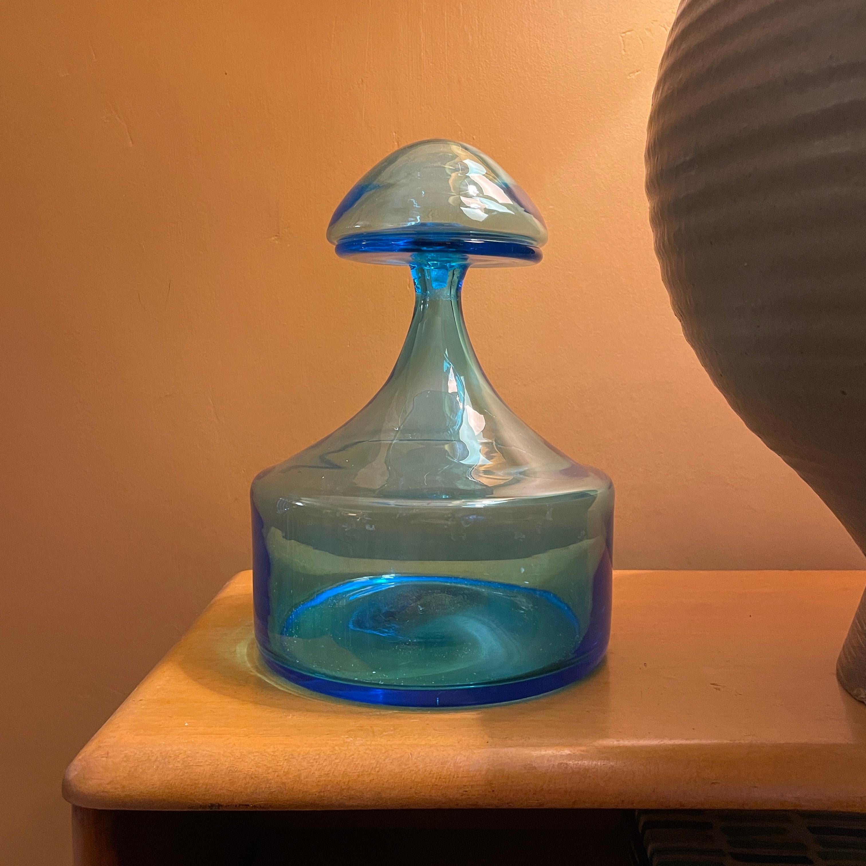 1960s Tom Connally #1542 Blue Decanter for Greenwhich Flintcraft For ...