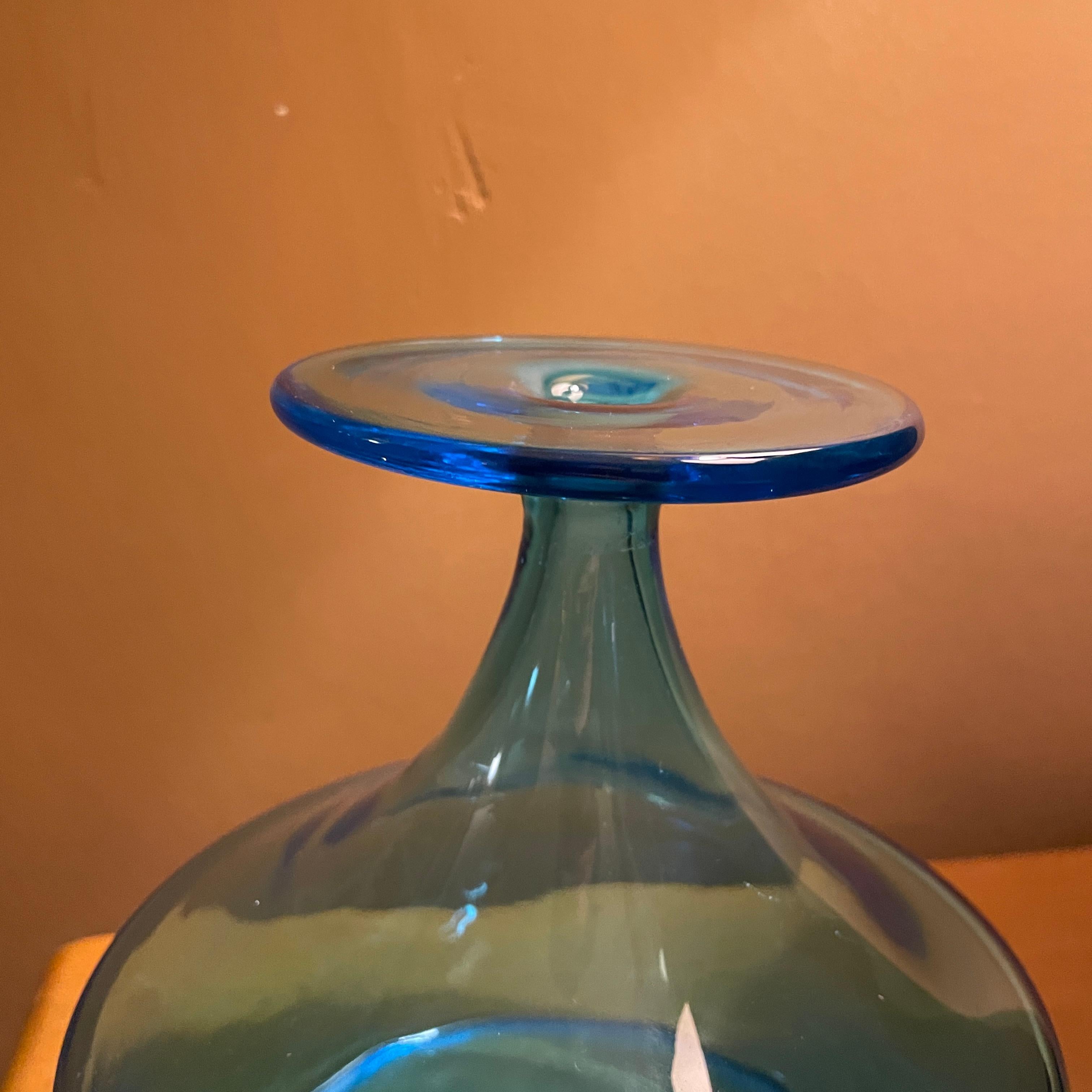 1960s Tom Connally #1542 Blue Decanter for Greenwhich Flintcraft For ...