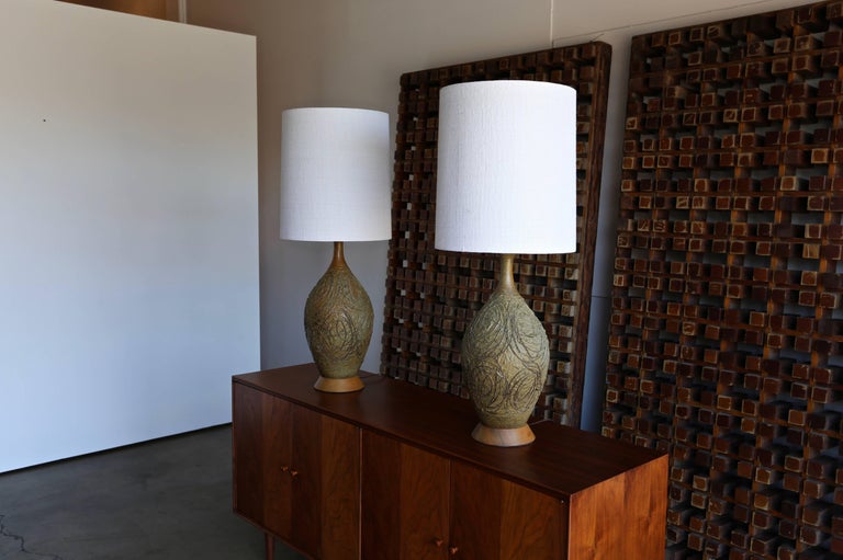 1960s Tom McMillin Ceramic Lamps at 1stDibs