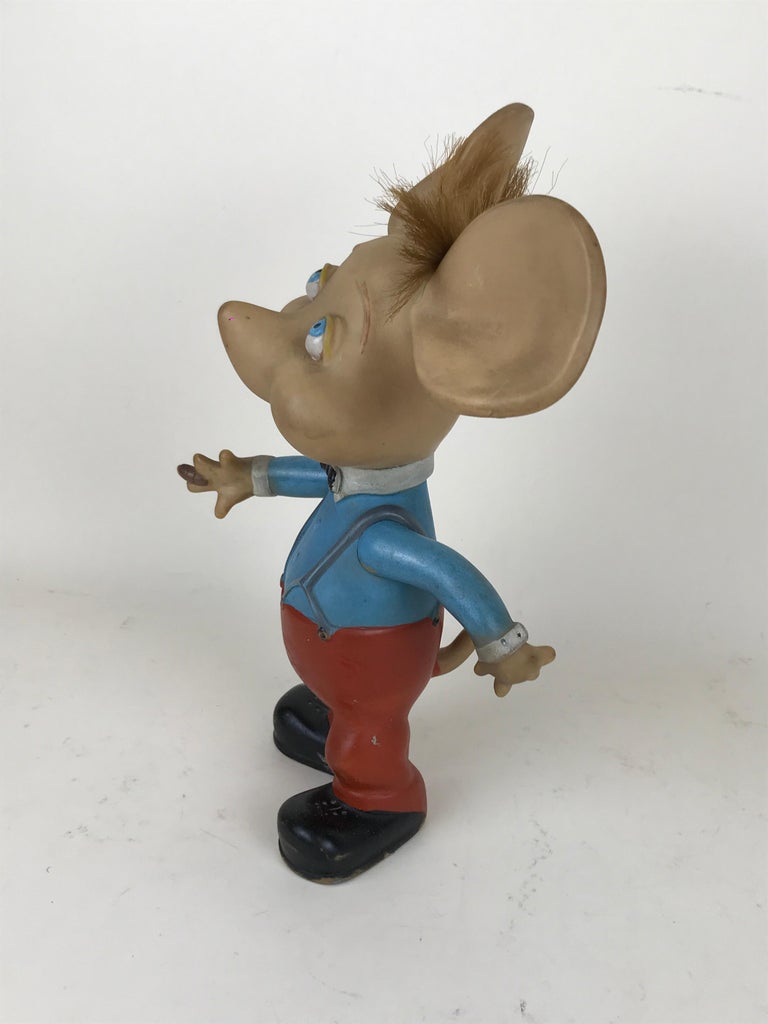 1960s Topo Gigio Mouse Rubber Squeak Toy Made in Italy For Sale at 1stDibs