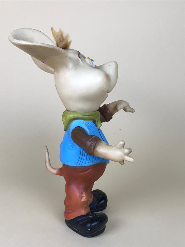 1960s Topo Gigio Mouse Rubber Squeak Toy Made in Italy For Sale at 1stDibs