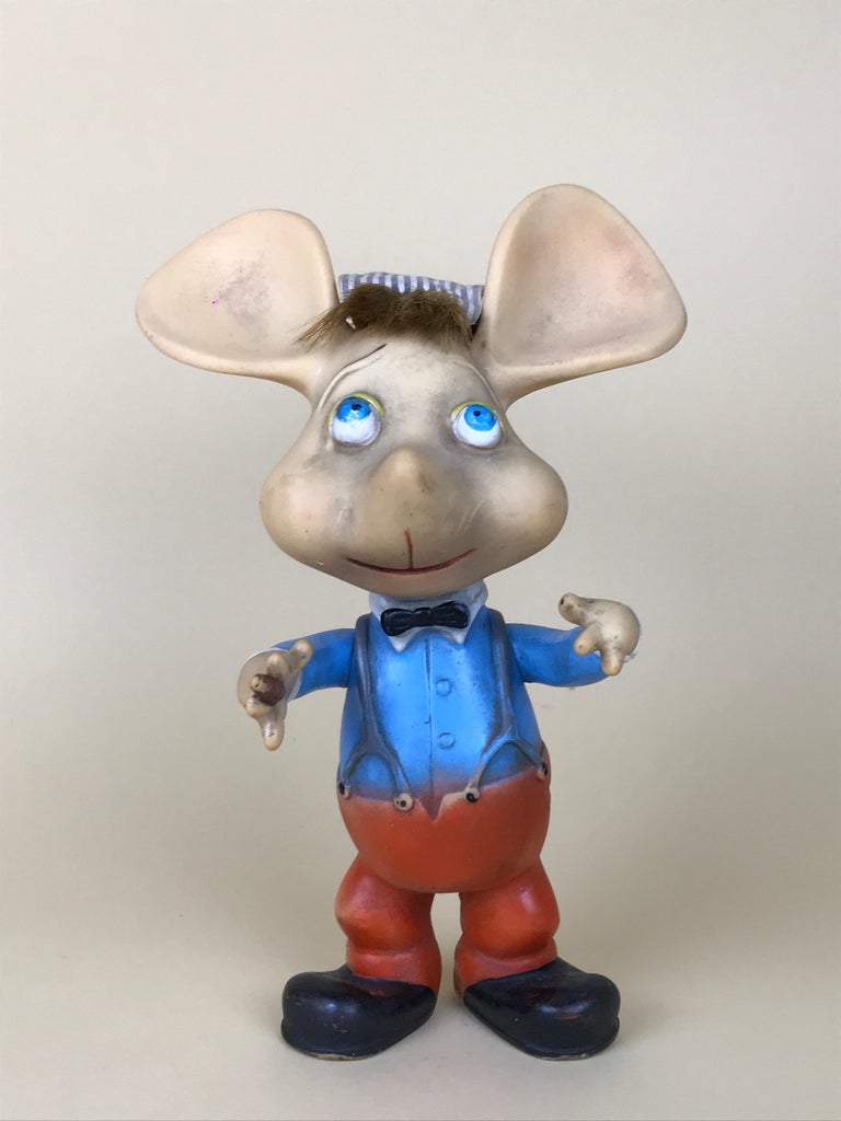 1960s Topo Gigio Mouse Rubber Squeak Toy Made in Italy with Original ...