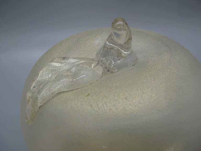 1960's Venetian Italian Murano Art Glass Gold Figural Fruit Apple ...