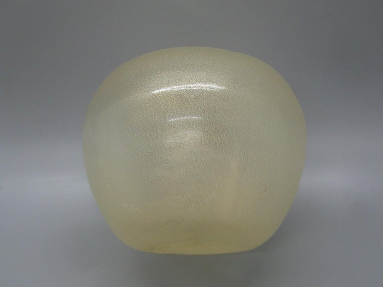 1960's Venetian Italian Murano Art Glass Gold Figural Fruit Apple ...