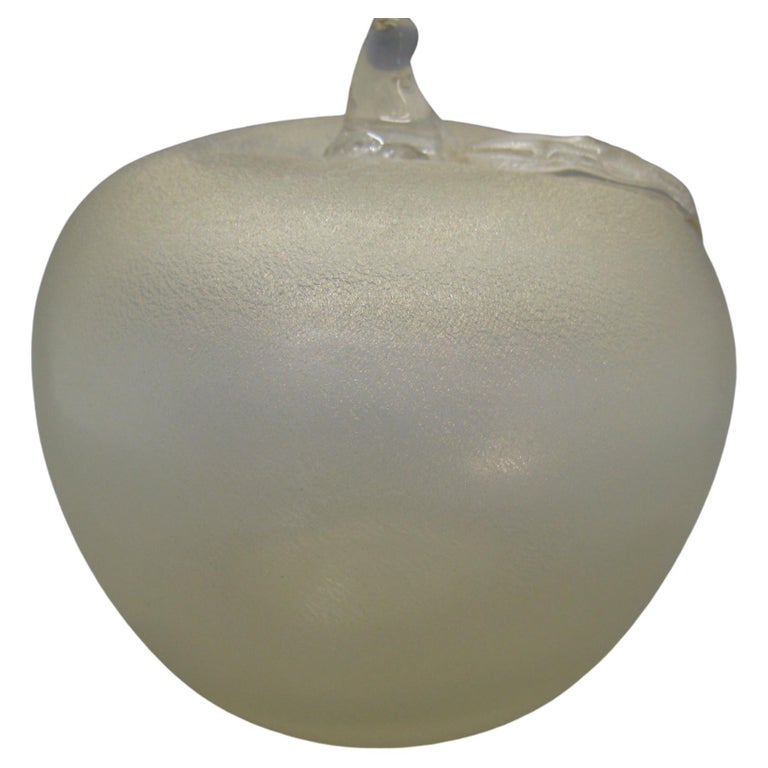 1960's Venetian Italian Murano Art Glass Gold Figural Fruit Apple ...