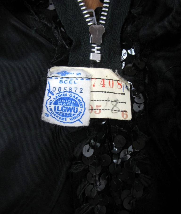 1960s Victor Costa Pantsuit Sequins Tunic Mini Dress Small Mod For Sale ...