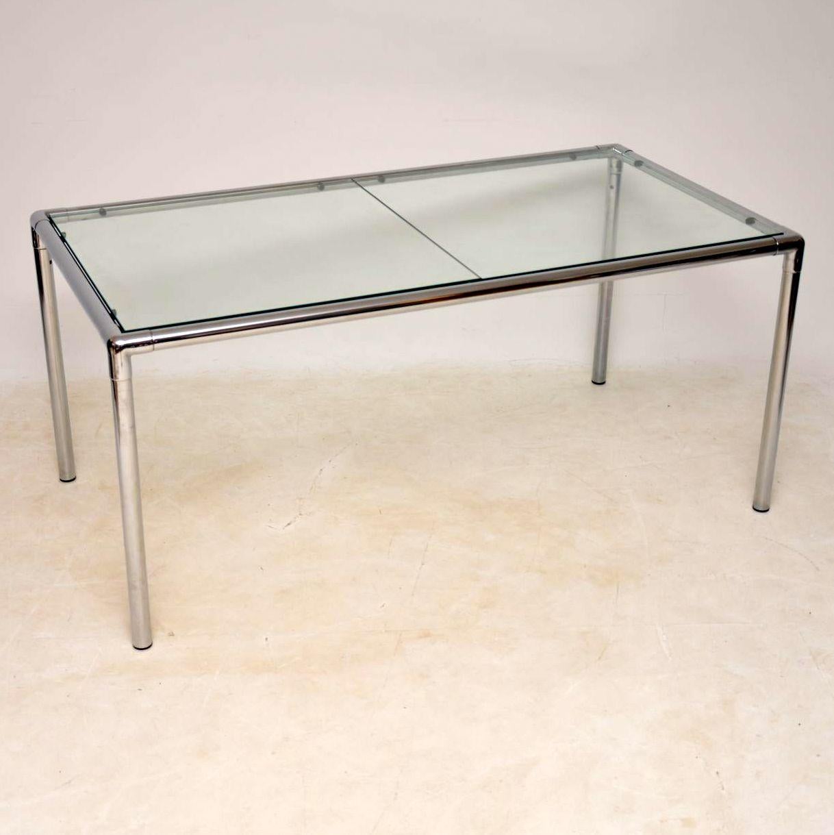 1960s Vintage Chrome Dining Table and Chairs by Rodney Kinsman for OMK ...
