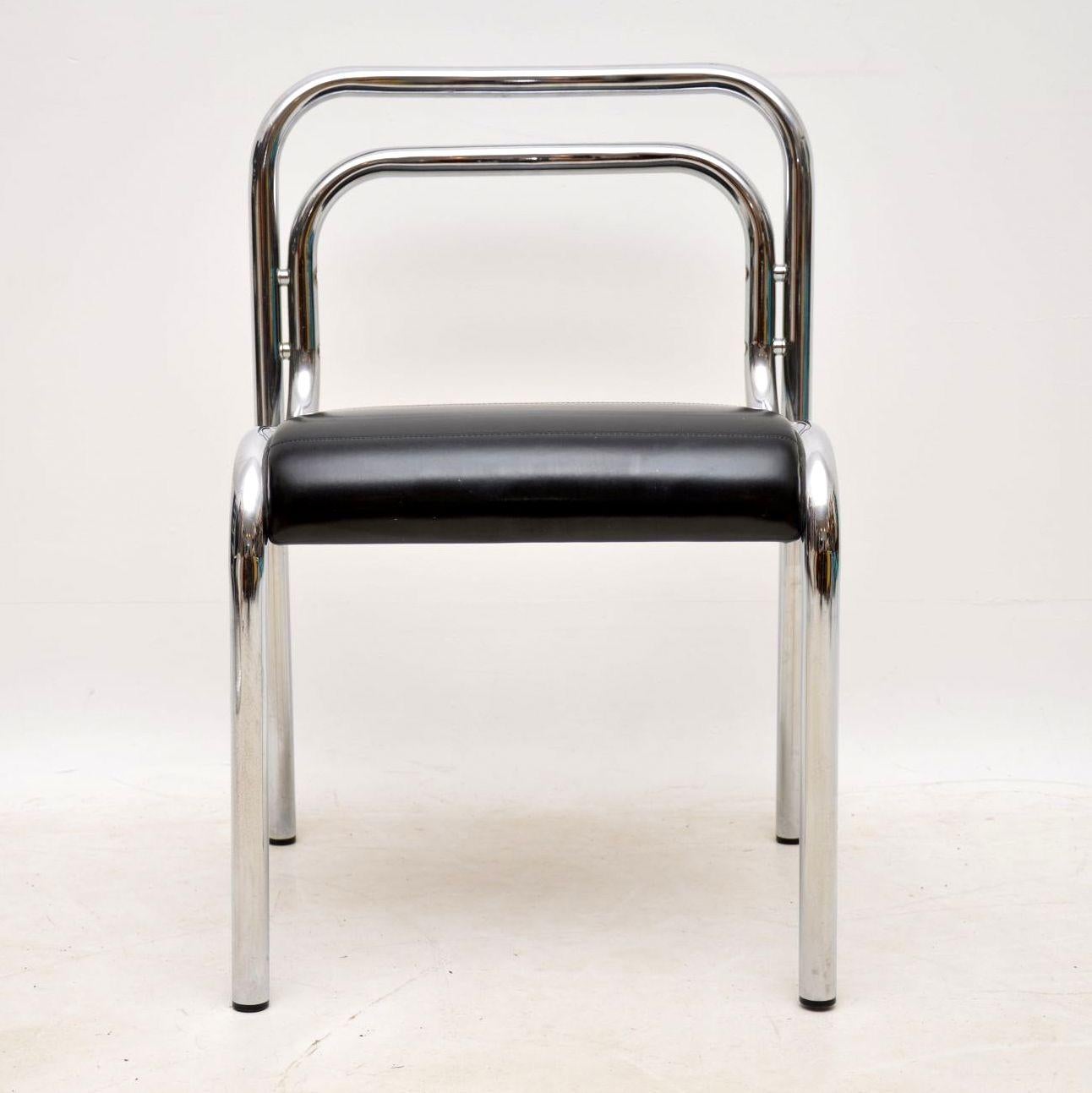 1960s Vintage Chrome Dining Table and Chairs by Rodney Kinsman for OMK ...