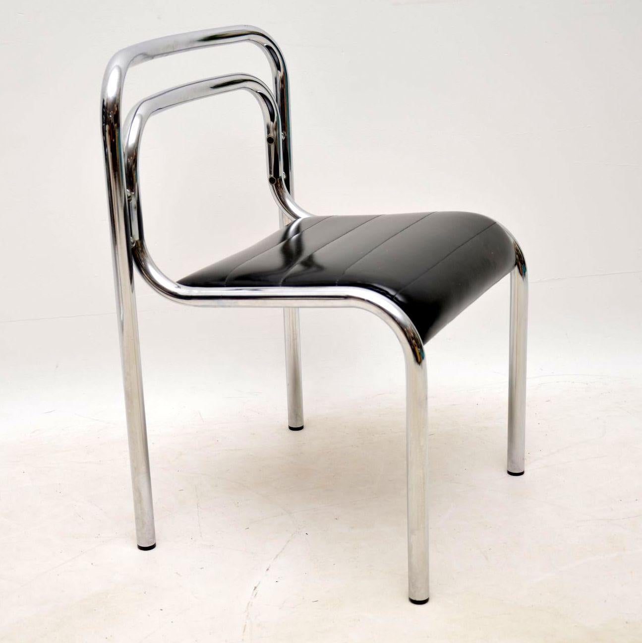 1960s Vintage Chrome Dining Table and Chairs by Rodney Kinsman for OMK ...