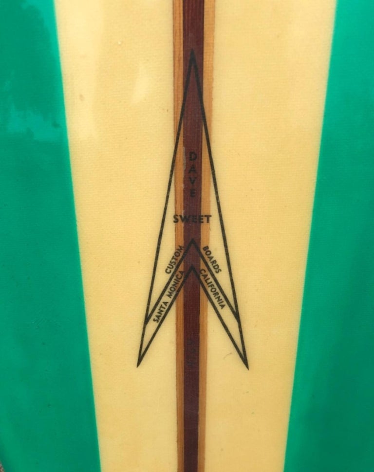 1960s Vintage Dave Sweet Custom Longboard at 1stDibs | dave sweet ...