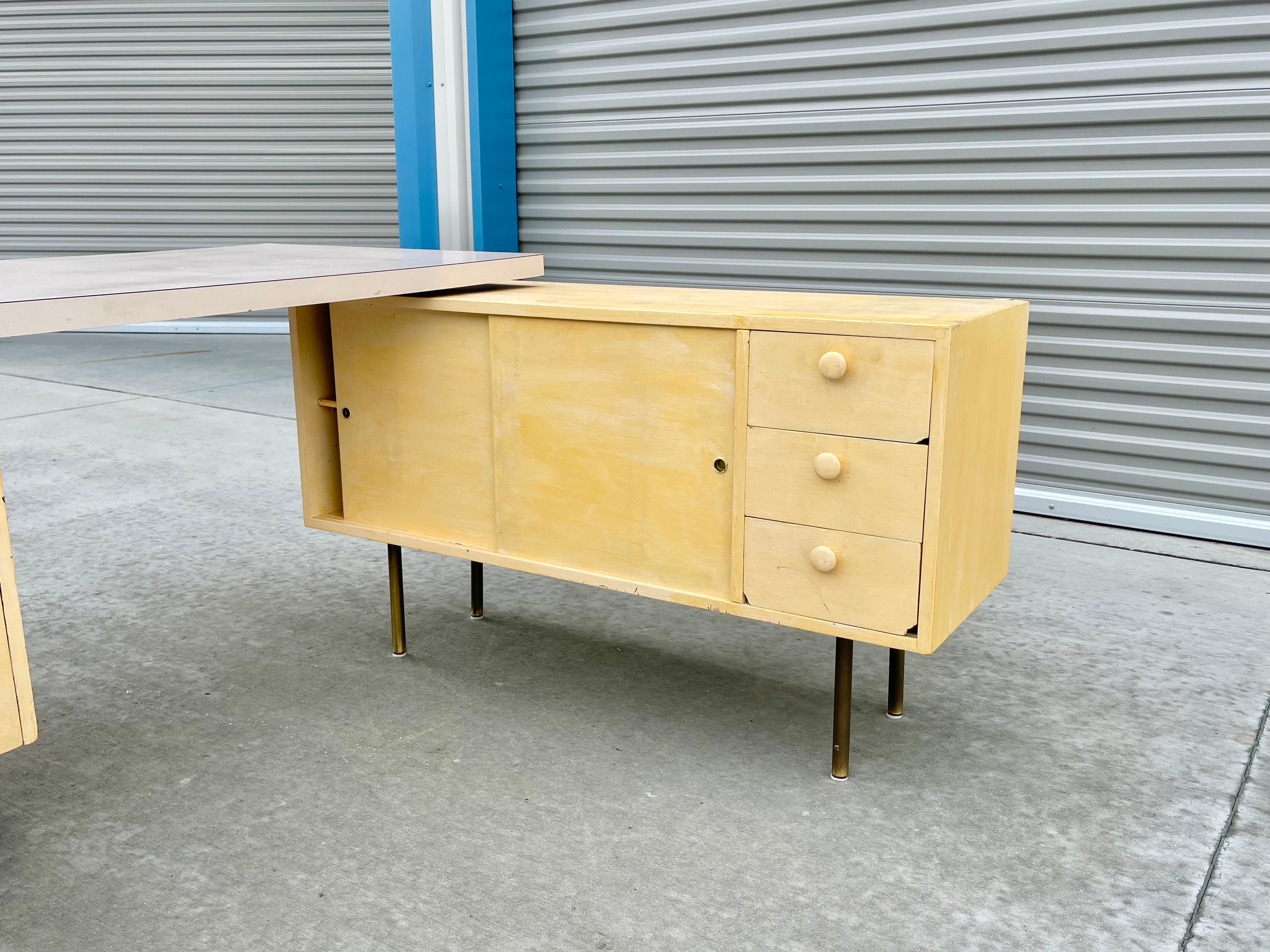 1960s Vintage L Shape Desk at 1stDibs | vintage l shaped desk, modern l ...