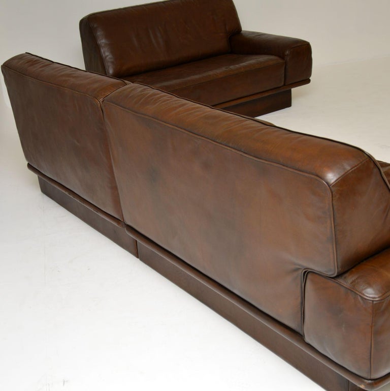 1960s Vintage Leather Modular Sofa by De Sede at 1stDibs