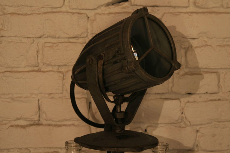 1960s Vintage Manual Marine Searchlight Type 135 For Sale at 1stDibs