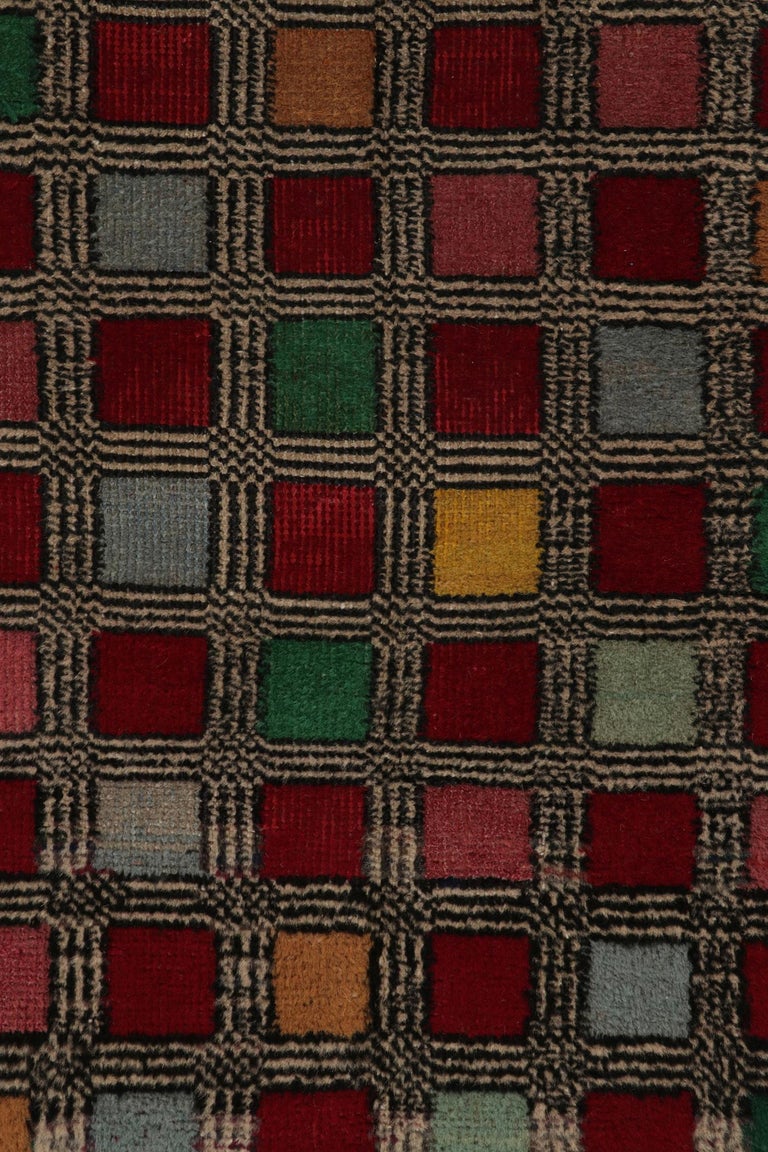 1960s Vintage Mid-Century Runner in Multicolor Geometric Patterns by ...