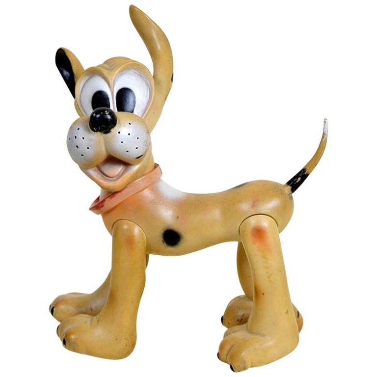 1960s Vintage Original Disney Pluto Rubber Squeak Toy Made in Italy at ...
