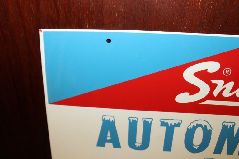 1960s Vintage Snap-On Double Sided Tin Sign For Sale at 1stDibs | snap ...