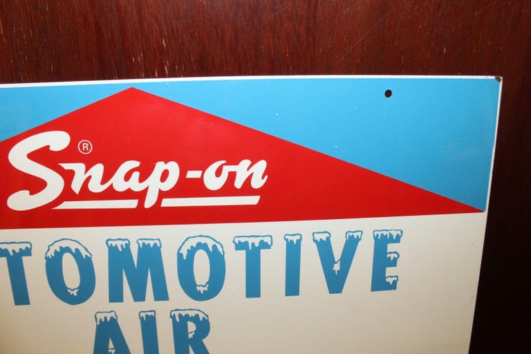 1960s Vintage Snap-On Double Sided Tin Sign For Sale at 1stDibs | snap ...