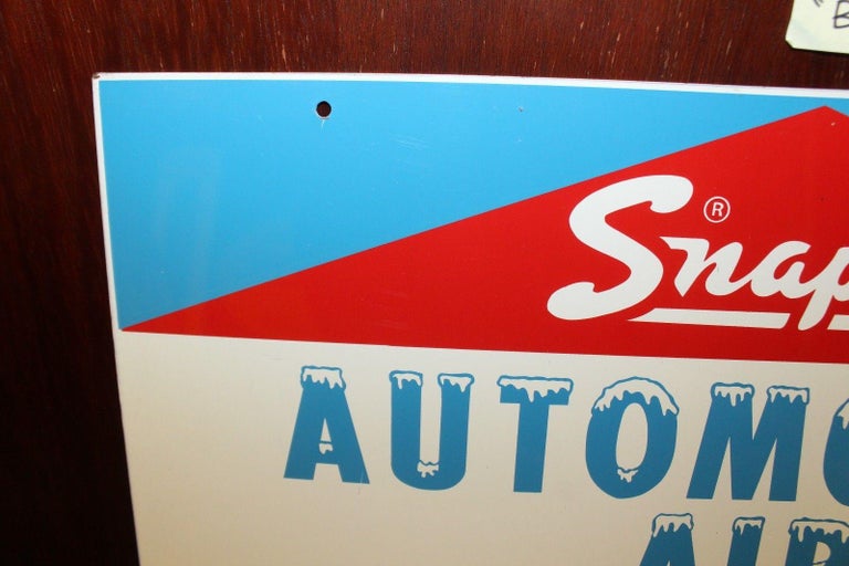 1960s Vintage Snap-On Double Sided Tin Sign For Sale at 1stDibs | snap ...