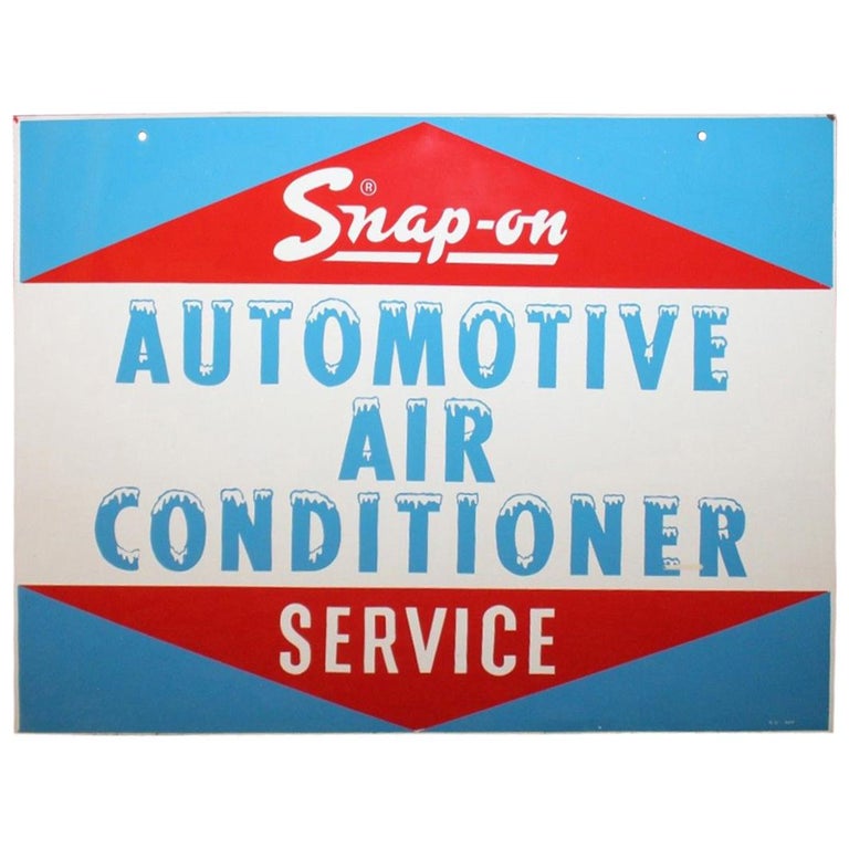 1960s Vintage Snap-On Double Sided Tin Sign For Sale at 1stDibs | snap ...