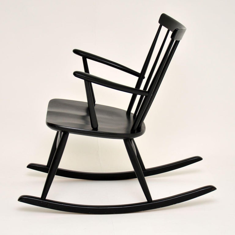 1960s Vintage Swedish Rocking Chair by Roland Rainer at 1stDibs
