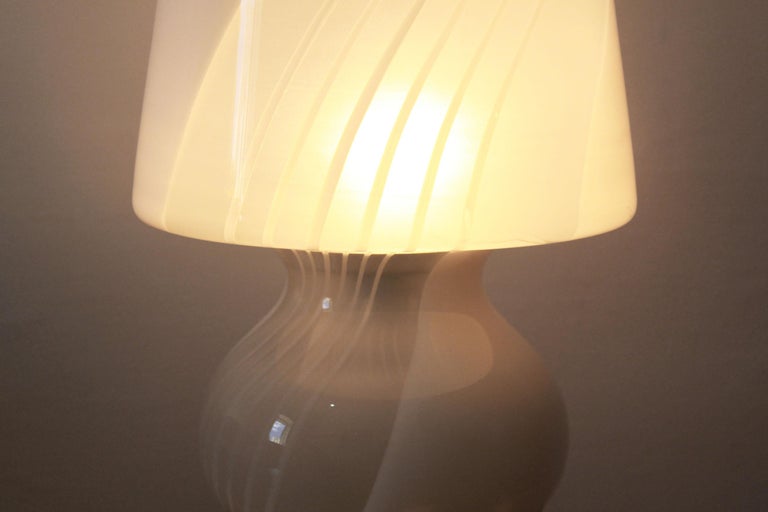 1960s Vintage Table Lamp Refined Glass by Bae Ceramic Ltd, Made in ...