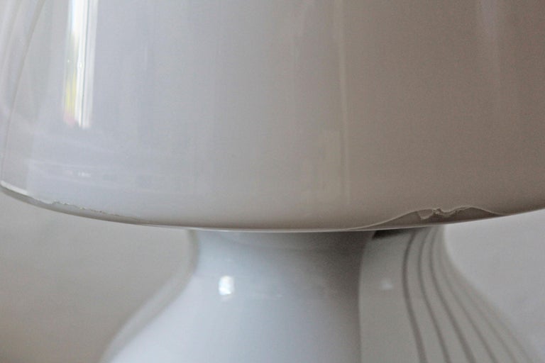 1960s Vintage Table Lamp Refined Glass by Bae Ceramic Ltd, Made in ...