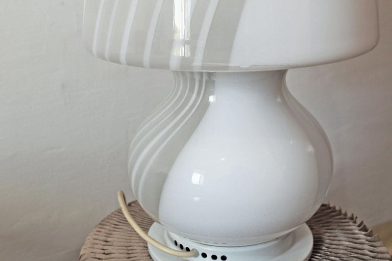1960s Vintage Table Lamp Refined Glass by Bae Ceramic Ltd, Made in ...