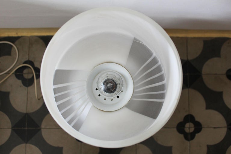 1960s Vintage Table Lamp Refined Glass by Bae Ceramic Ltd, Made in ...