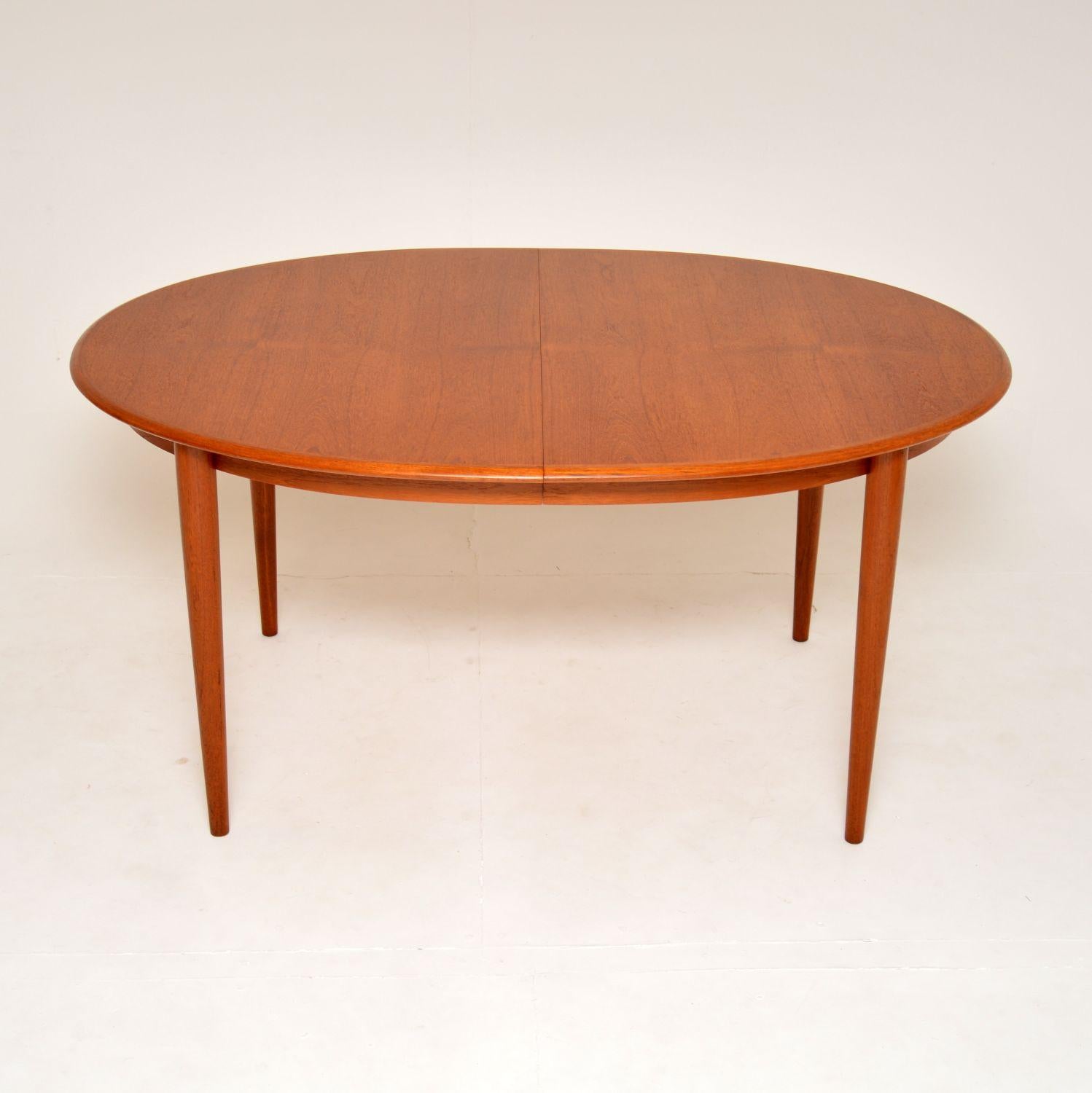 1960's Vintage Teak Extending Dining Table at 1stDibs