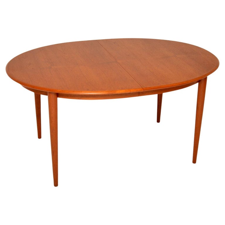 1960's Vintage Teak Extending Dining Table at 1stDibs