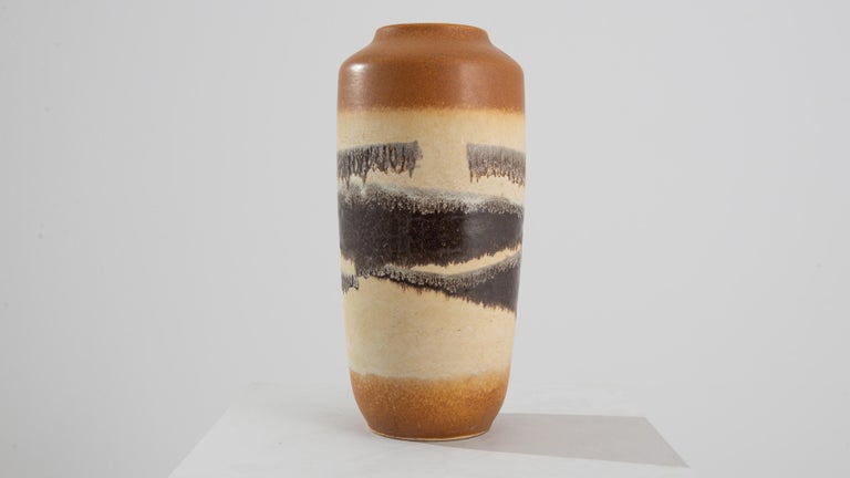 1960s “W. Germany” Drip Glaze Ceramic Vase For Sale at 1stDibs