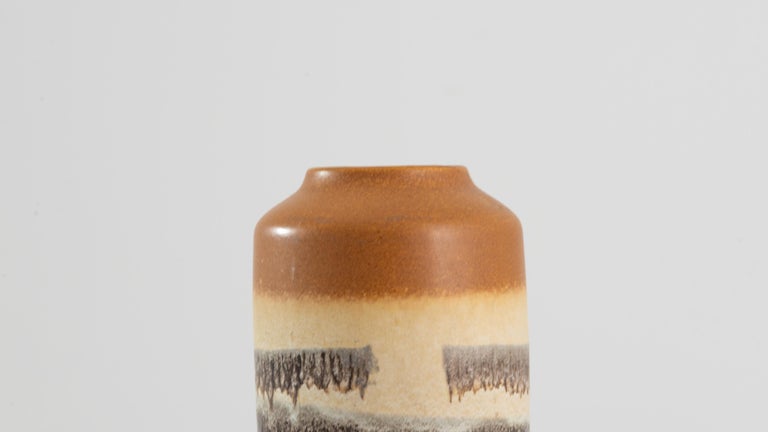 1960s “W. Germany” Drip Glaze Ceramic Vase For Sale at 1stDibs