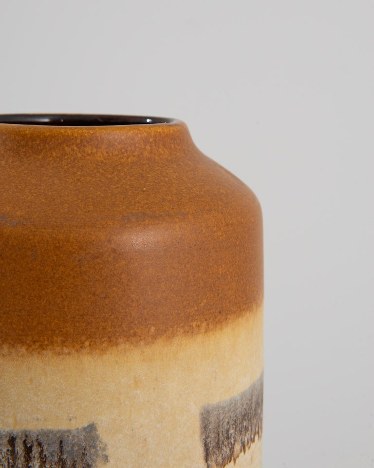 1960s “W. Germany” Drip Glaze Ceramic Vase For Sale at 1stDibs