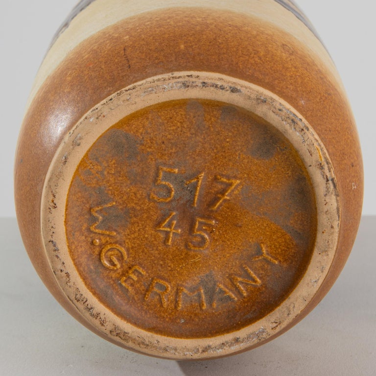1960s “W. Germany” Drip Glaze Ceramic Vase For Sale at 1stDibs