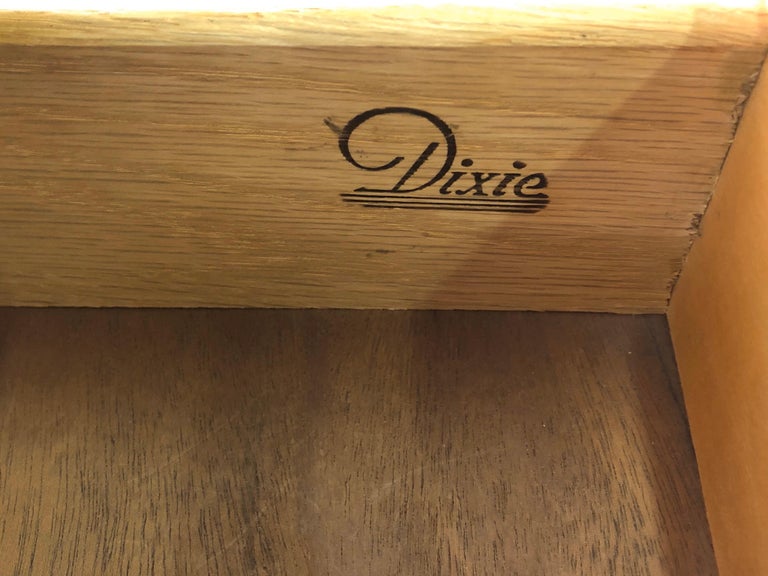 1960s Walnut Wood Tall Bedroom Dresser by Dixie Furniture Co For Sale ...