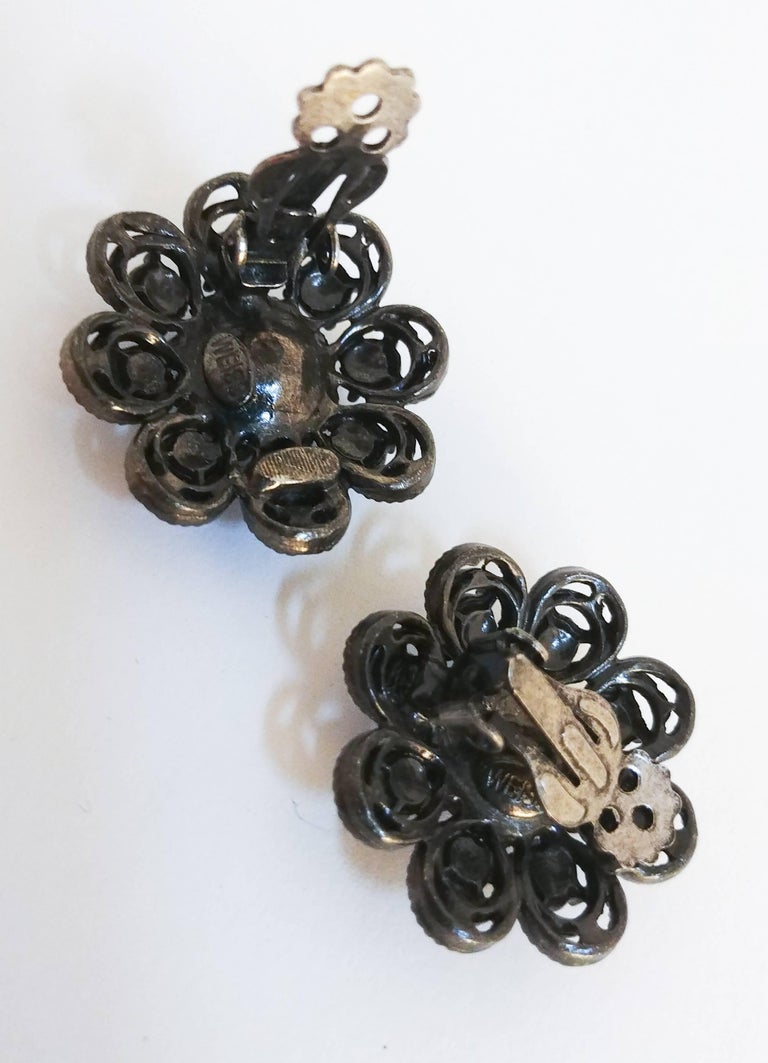 Weiss Blue Rhinestone Set, 1960s For Sale at 1stDibs