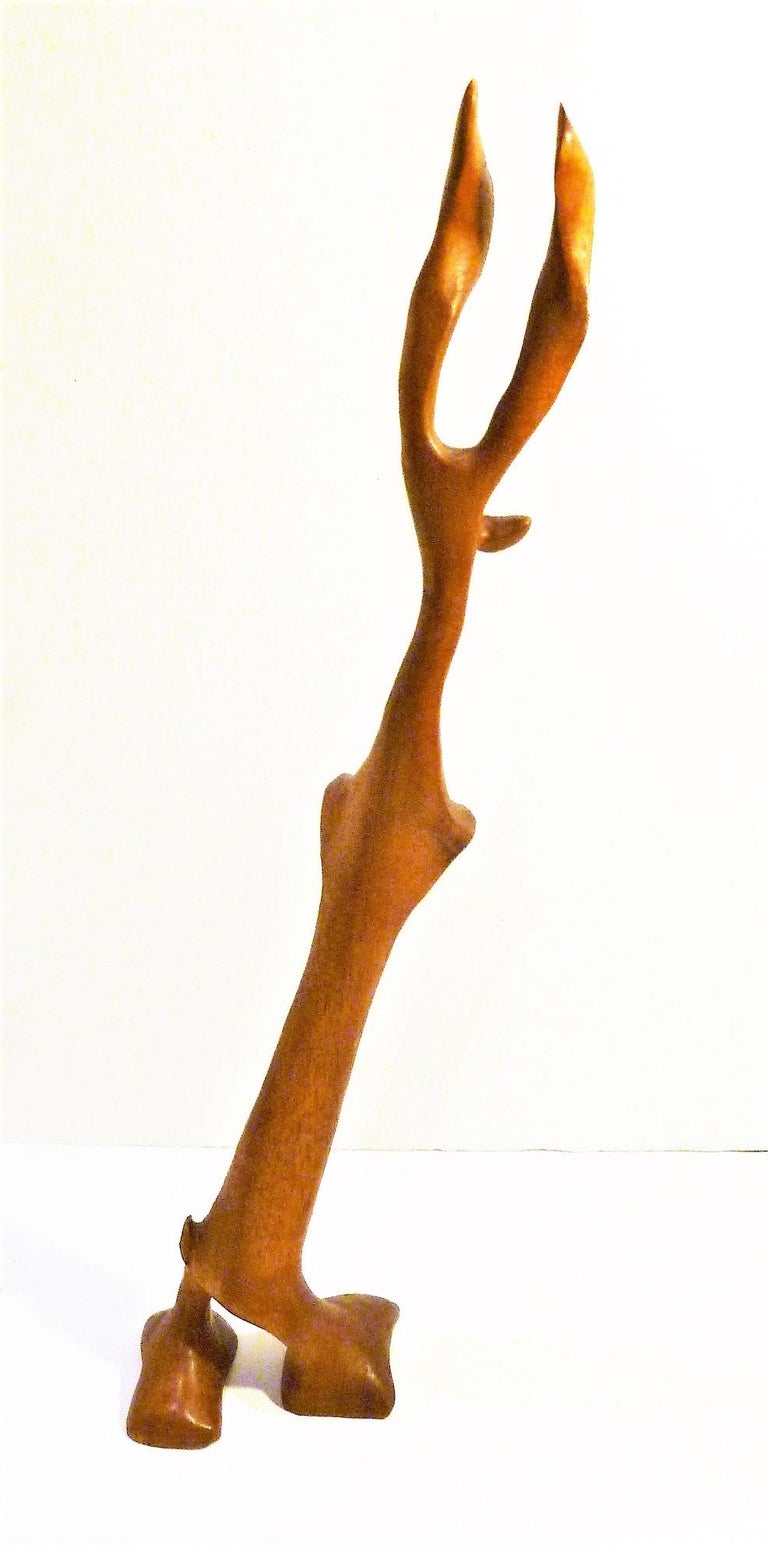 1960s Whimsical Carved Figure by Danish Wood Artist Knud Albert at 1stDibs