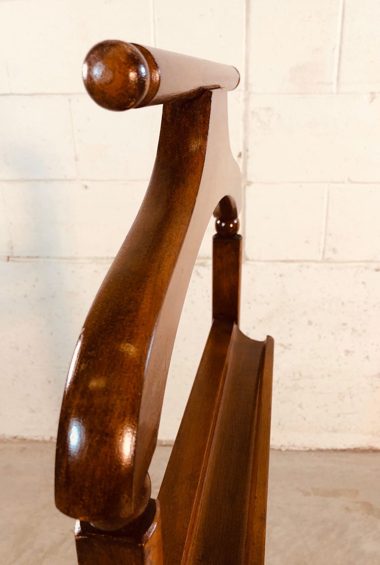 1960s Wood Bedroom Valet Stand at 1stDibs