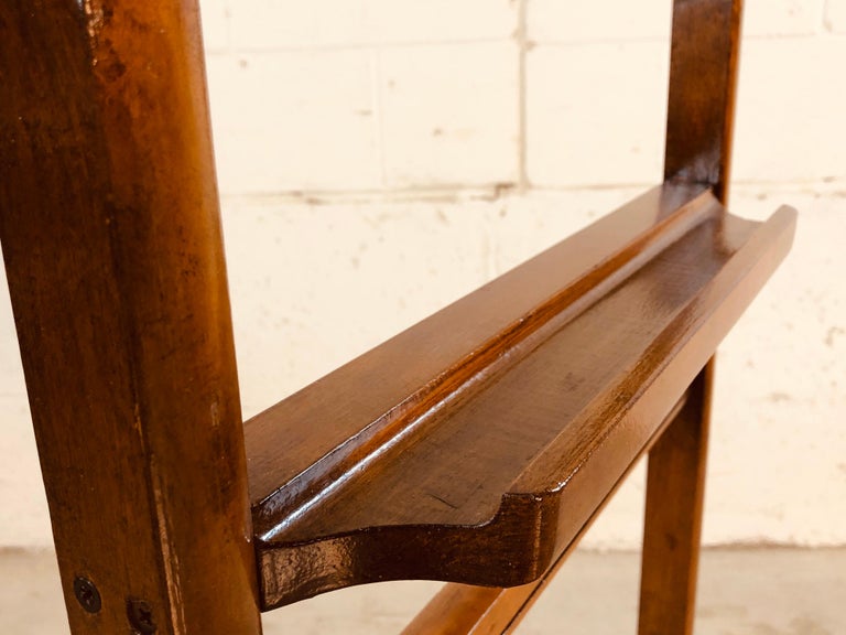 1960s Wood Bedroom Valet Stand at 1stDibs