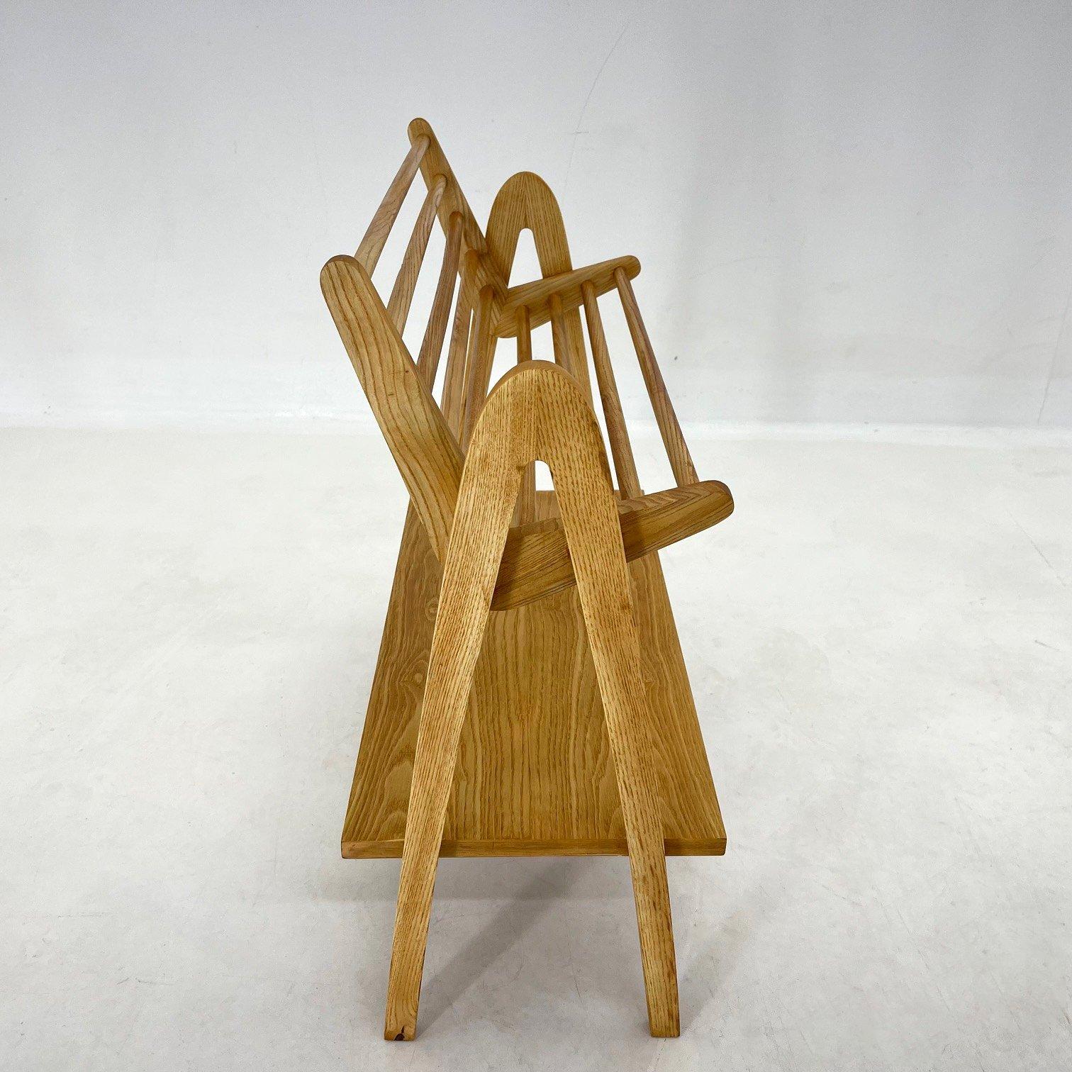 1960's Wooden Slatted Shoe Rack, Czechoslovakia at 1stDibs