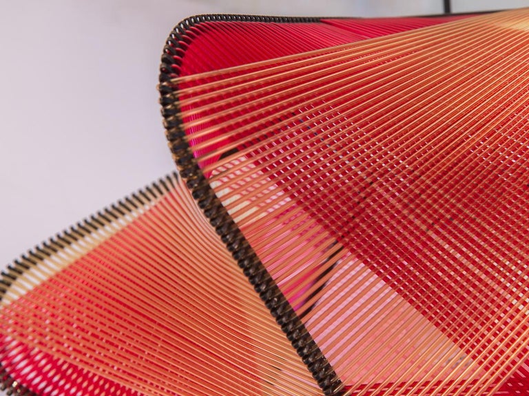 1960s Woven String Art Pendant For Sale at 1stDibs