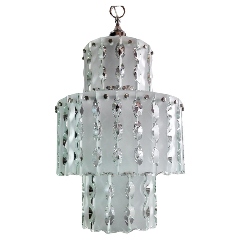 1960s Zero Quattro for Fontana Arte Attributable Chrome and Glass ...