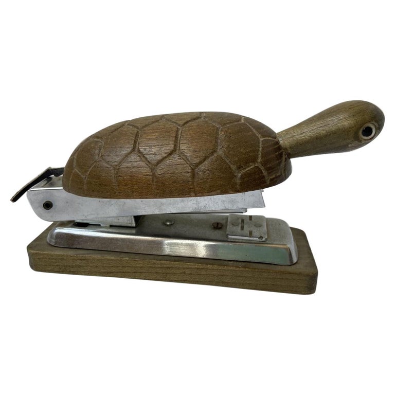 1960s Zoo Line Too Cute Wood Turtle Desk Stapler Style Kay Bojesen ...