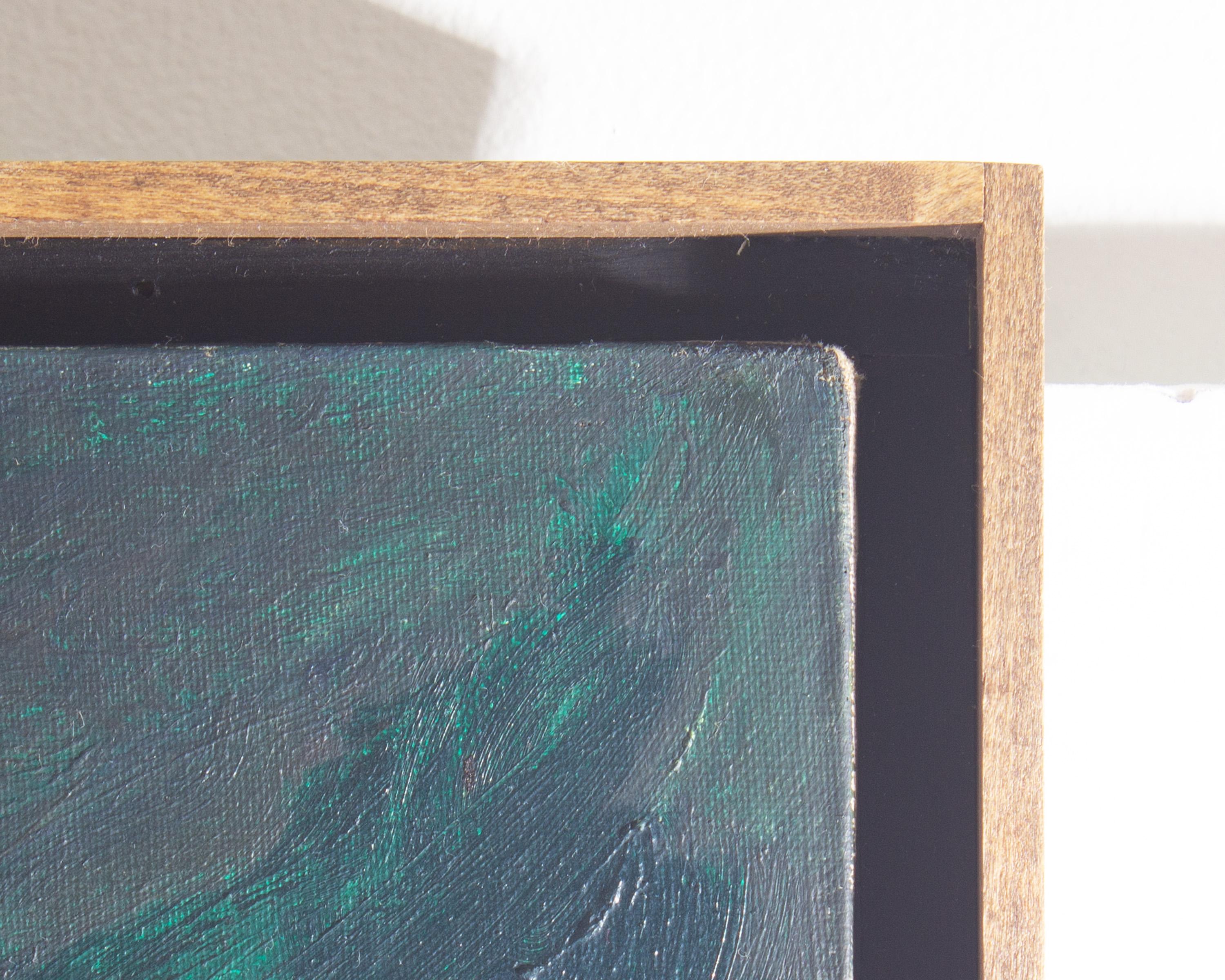 1961 Signed Oil on Board Abstract Painting by Dr. Lee Jennings at ...