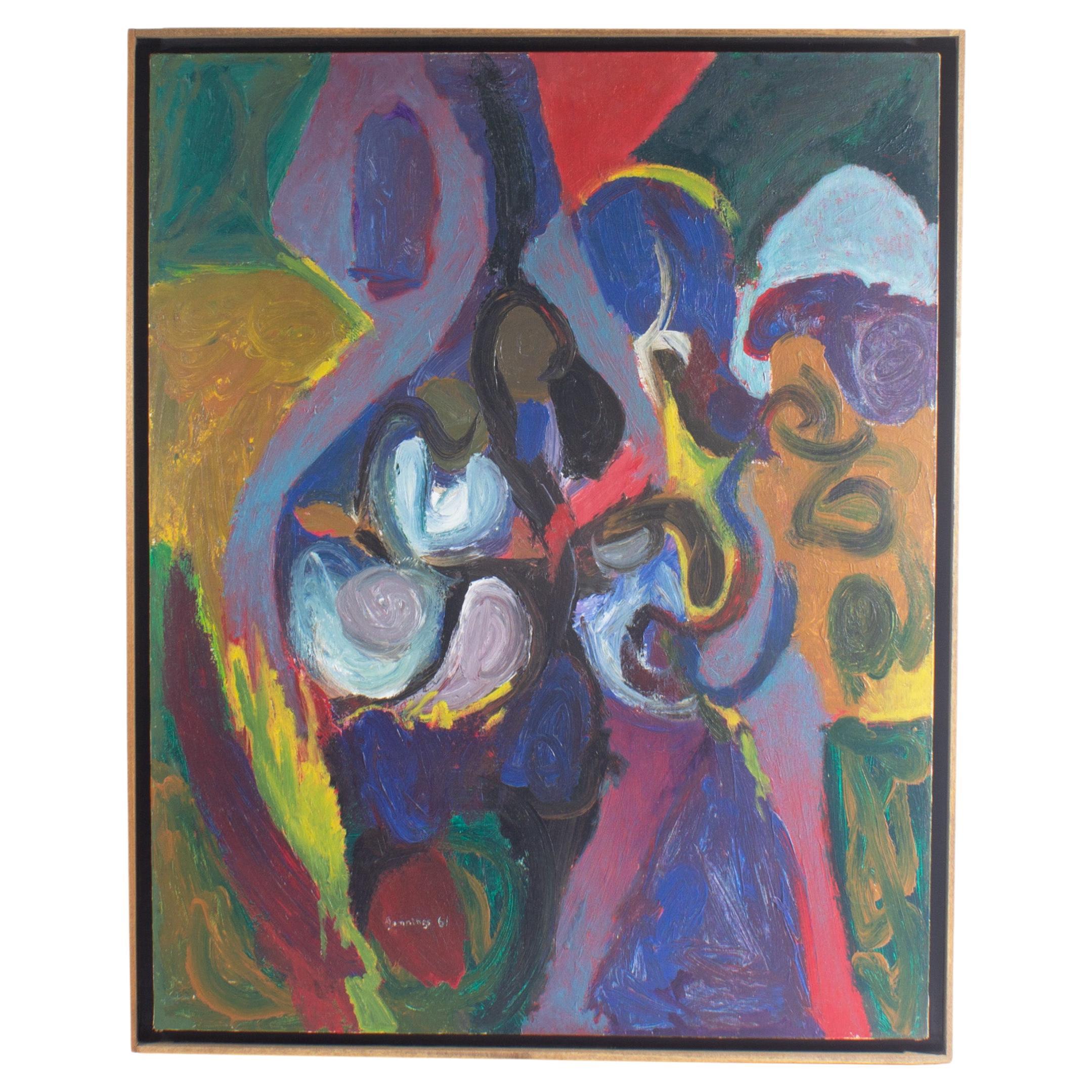 Large Abstract Oil Painting By Patrick Kelly 1961. at 1stDibs | patrick ...